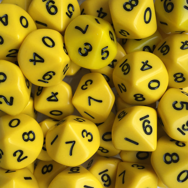 Decahedral ones dice (0-9) – Zoid and Company